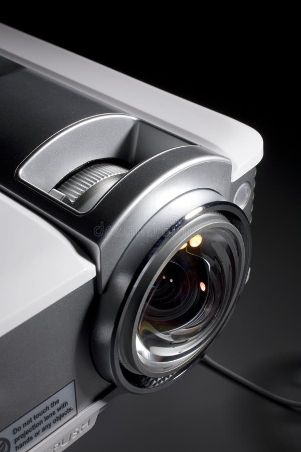 Projector lens - close up stock photo. Image of home, lens - 20028