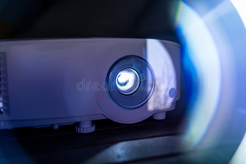 Home theater projector stock photo. Image of spotlight - 268443580