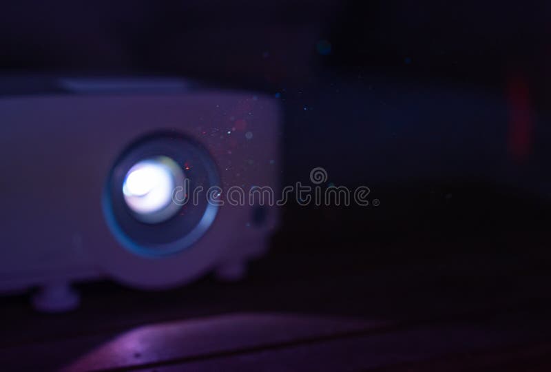 Home theater projector stock photo. Image of interior - 269130856