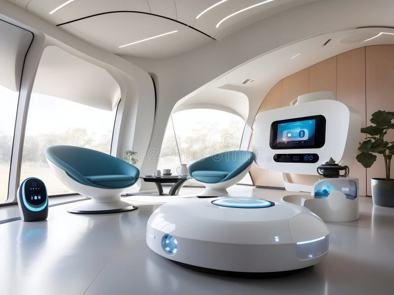 Tech-Savvy Living: a Glimpse into the Modern Home of Tomorrow Stock ...