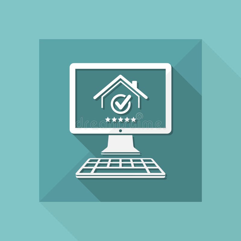 Home Top Rating - Vector Icon for Computer Website or Application Stock ...