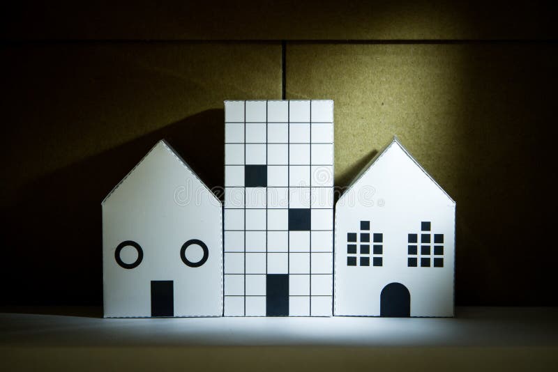 Home town paper stock illustration. Illustration of residential - 59601224