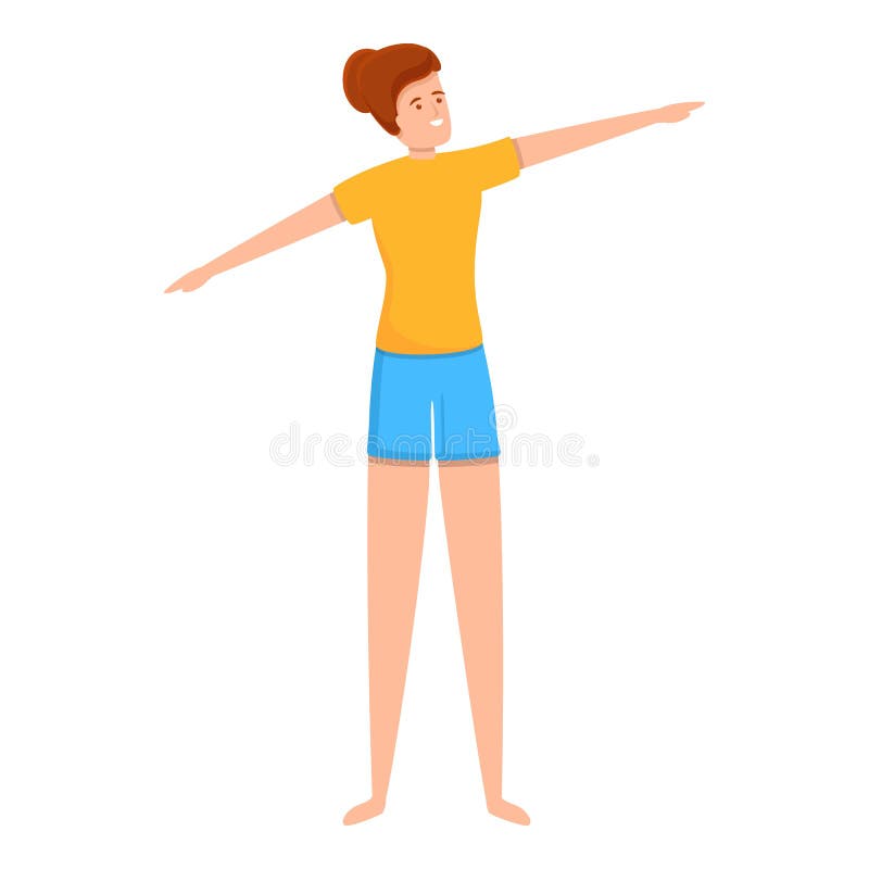 Home Training Active Exercise Icon, Cartoon Style Stock Vector ...