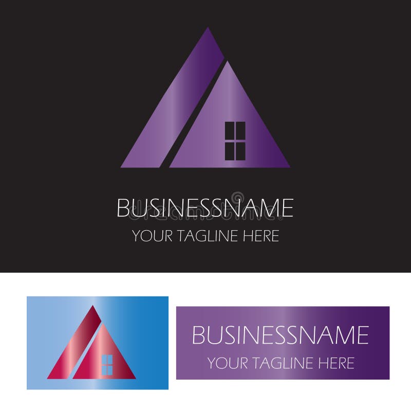 Home triangle logo stock vector. Illustration of property - 82245069