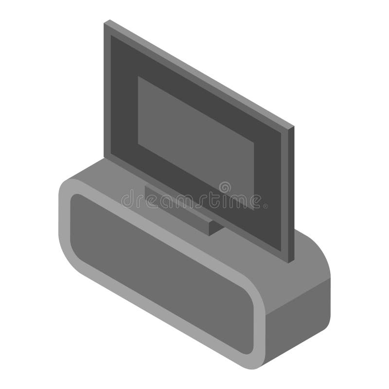 Home Tv Icon, Isometric Style Stock Vector - Illustration of human ...