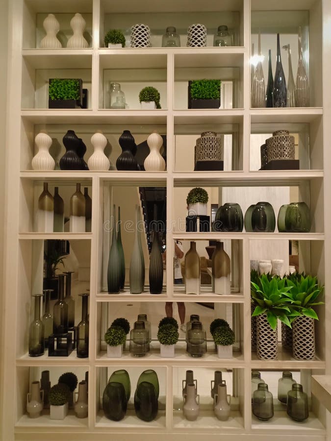 Home vase stock photo. Image of vase, collection, shelves - 131744526
