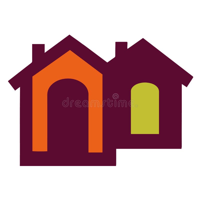 Home Vector Icon. Different Building Options and Architecture Stock ...