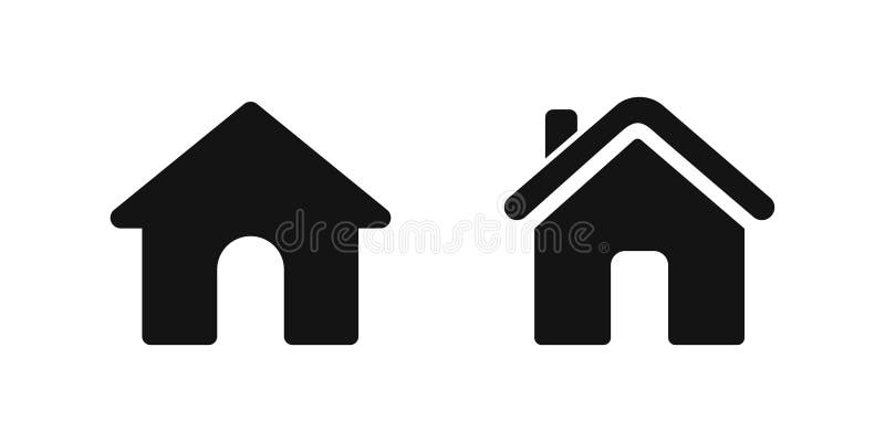 Home Vector Icon. House Symbol. House Icon Set. Stock Vector ...