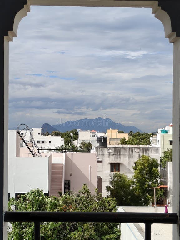 Home View from Mountain Sky Stock Image - Image of view, mountain ...