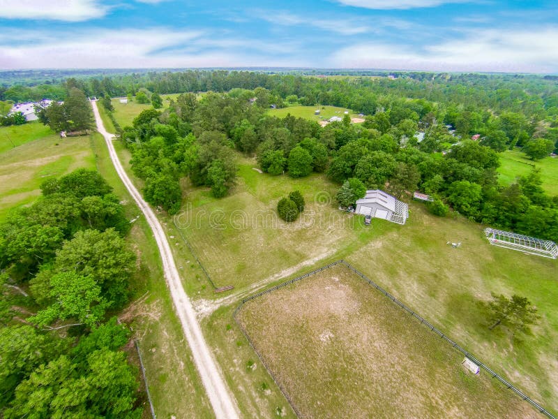 Birds Eye View of a Texas Ranch Editorial Photography - Image of ranch ...