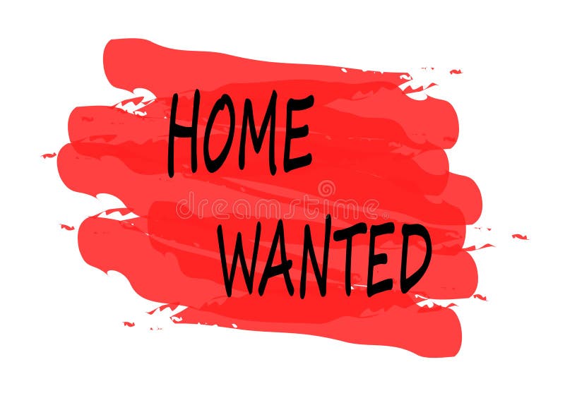 Home Wanted rubber stamp stock illustration. Illustration of native ...