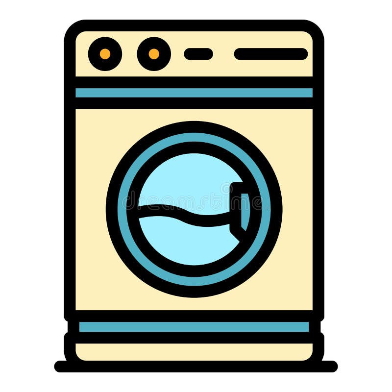 Home Washing Machine Icon Color Outline Vector Stock Vector ...