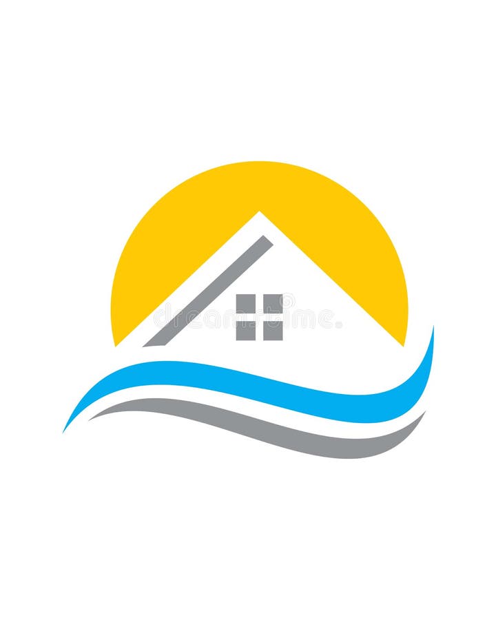 Home Waves stock vector. Illustration of logo, home, building - 79626645