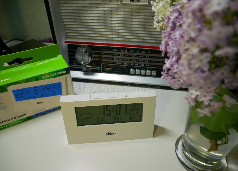 Home Weather Station in the Interior. a Small Home Weather Station for ...