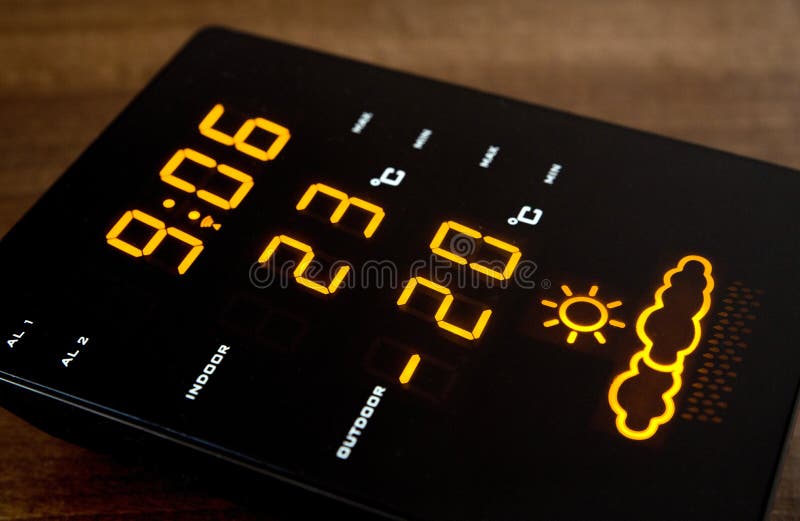 Home Weather Station. Low Temperatures Stock Photo - Image of twenty ...