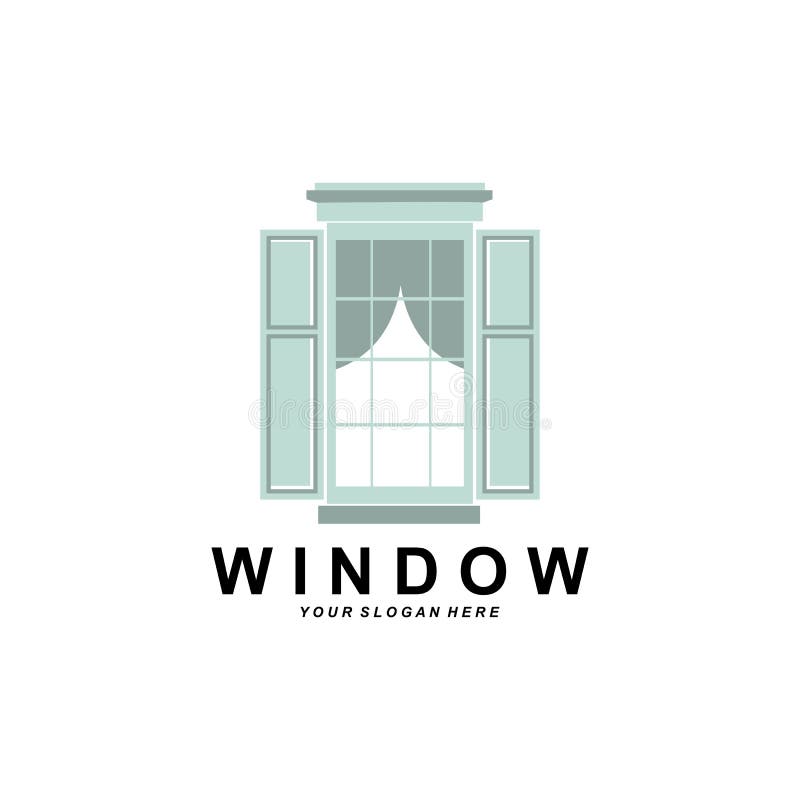 Home Window Logo, Home Interior Icon Design Stock Vector - Illustration ...