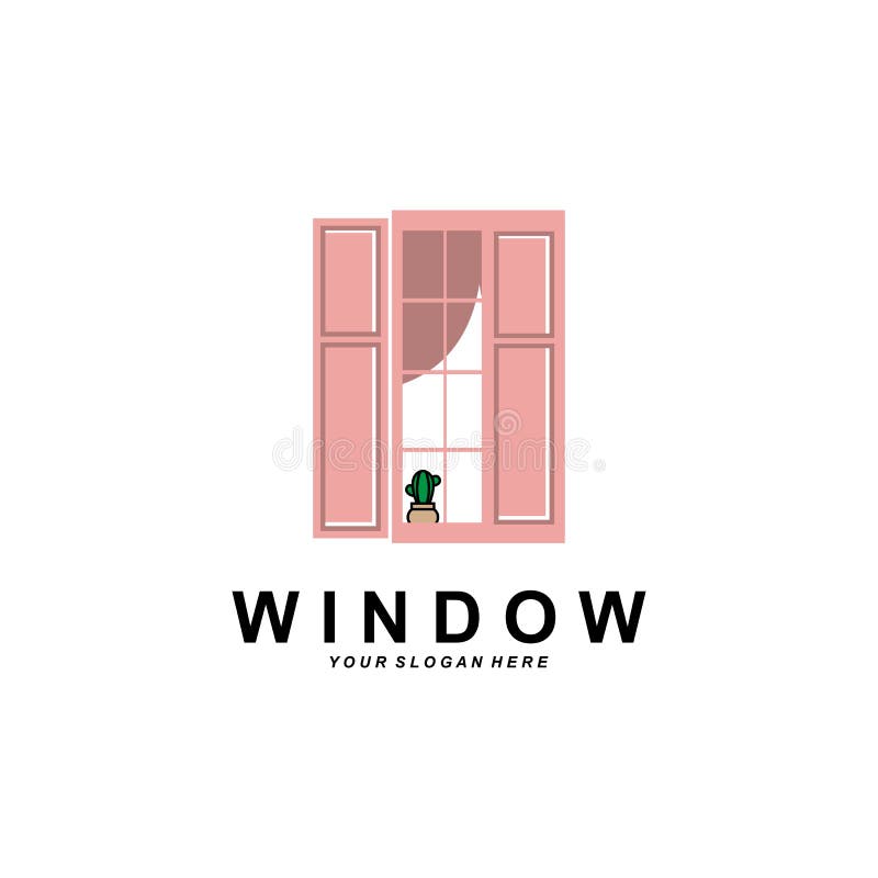 Home Window Logo, Home Interior Icon Design Stock Vector - Illustration ...