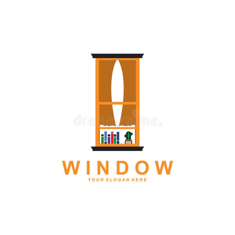 Home Window Logo, Home Interior Icon Design Stock Vector - Illustration ...