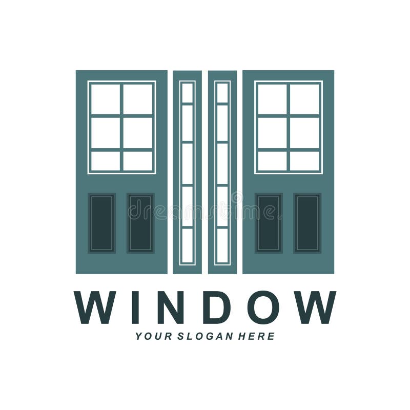 Home Window Logo, Home Interior Icon Design Stock Vector - Illustration ...
