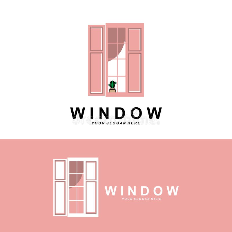 Home Window Logo, Home Interior Icon Design Stock Vector - Illustration ...