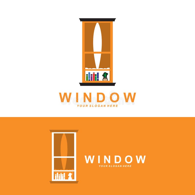 Home Window Logo, Home Interior Icon Design Stock Vector - Illustration ...
