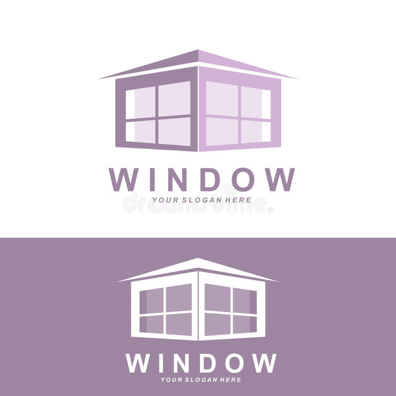Home Window Logo, Home Interior Icon Design Stock Vector - Illustration ...