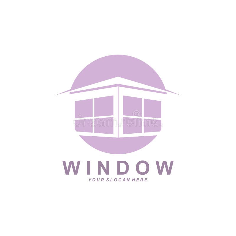 Home Window Logo, Home Interior Icon Design Stock Vector - Illustration ...