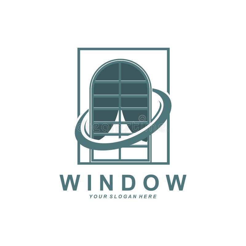 Home Window Logo, Home Interior Icon Design Stock Vector - Illustration ...
