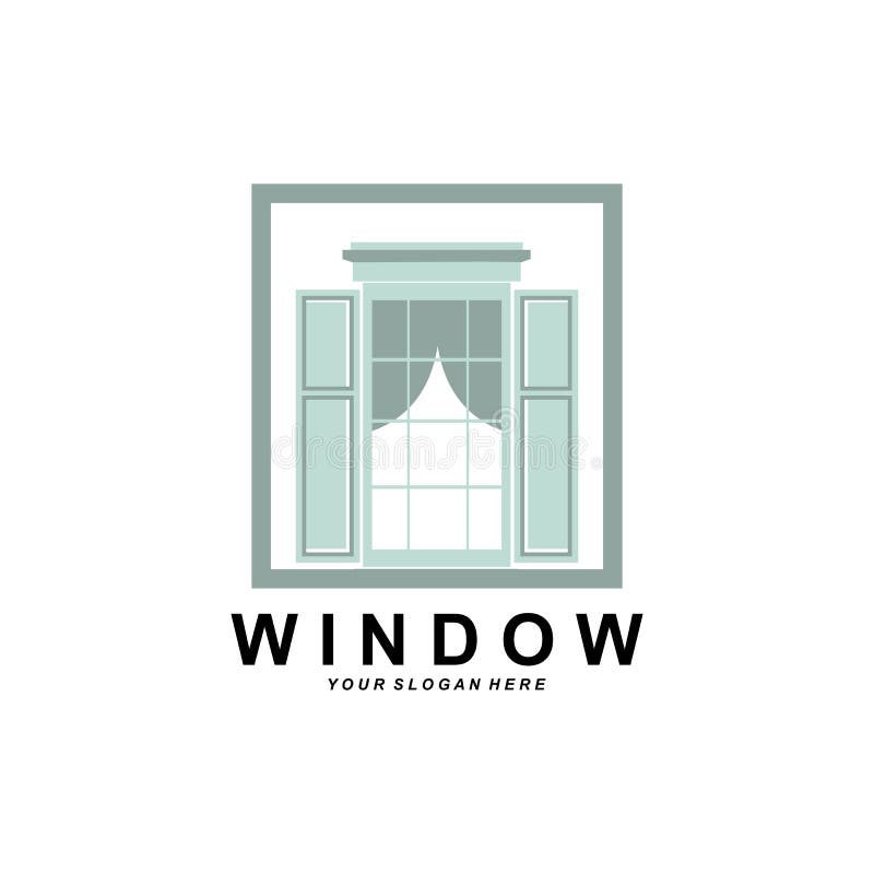 Home Window Logo, Home Interior Icon Design Stock Vector - Illustration ...
