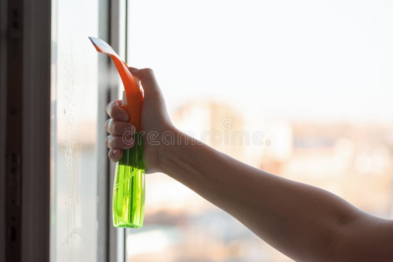 Home windows cleaning stock photo. Image of wiping, holding - 178096124
