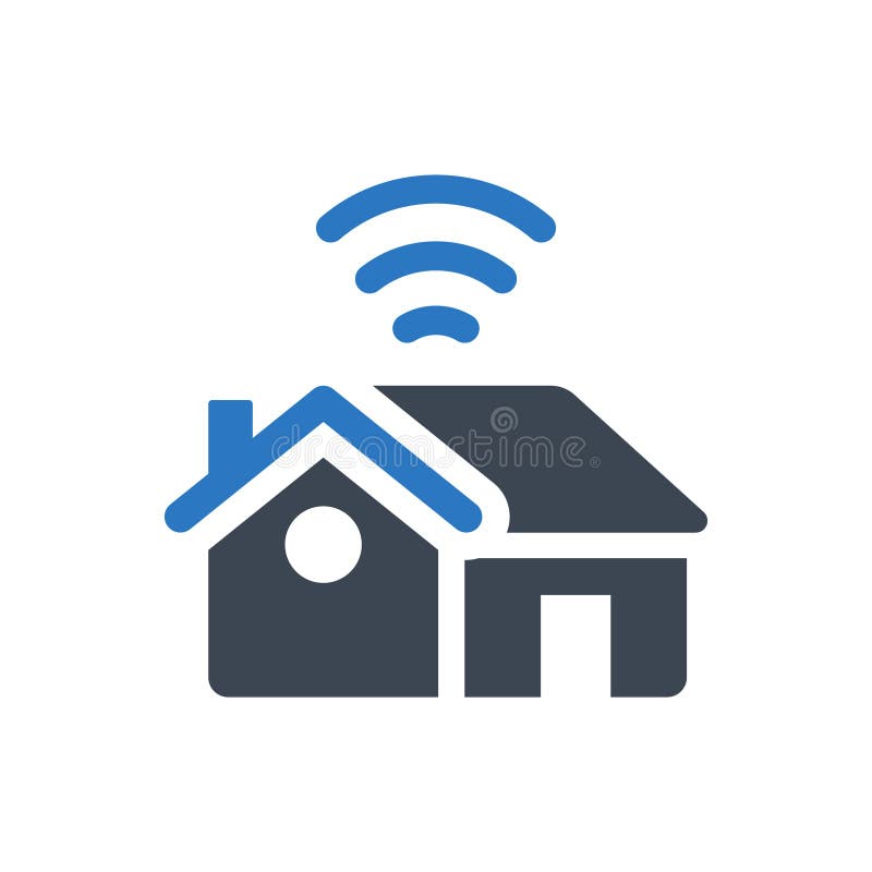 Home wireless control icon stock vector. Illustration of internet ...