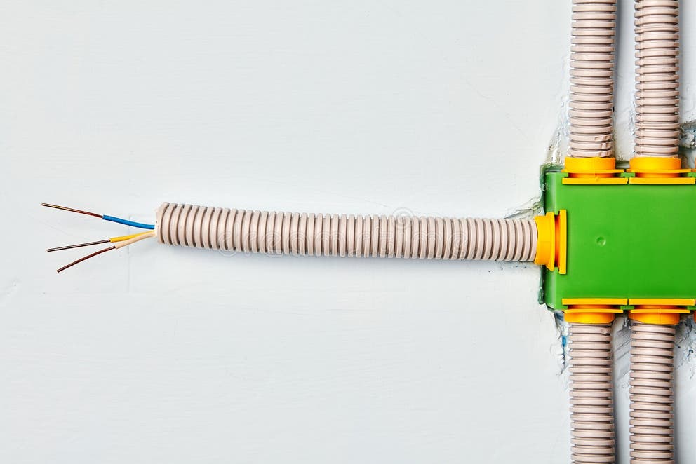 Home Wiring is Hidden in the Conduit Stock Photo - Image of energy ...