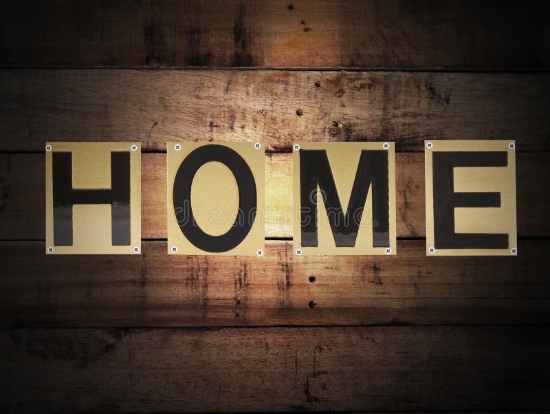 Home word on wood stock photo. Image of vintage, word - 28461424