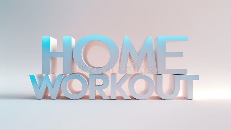 Home Workout Concept Showing the Importance of Exercising Indoors ...