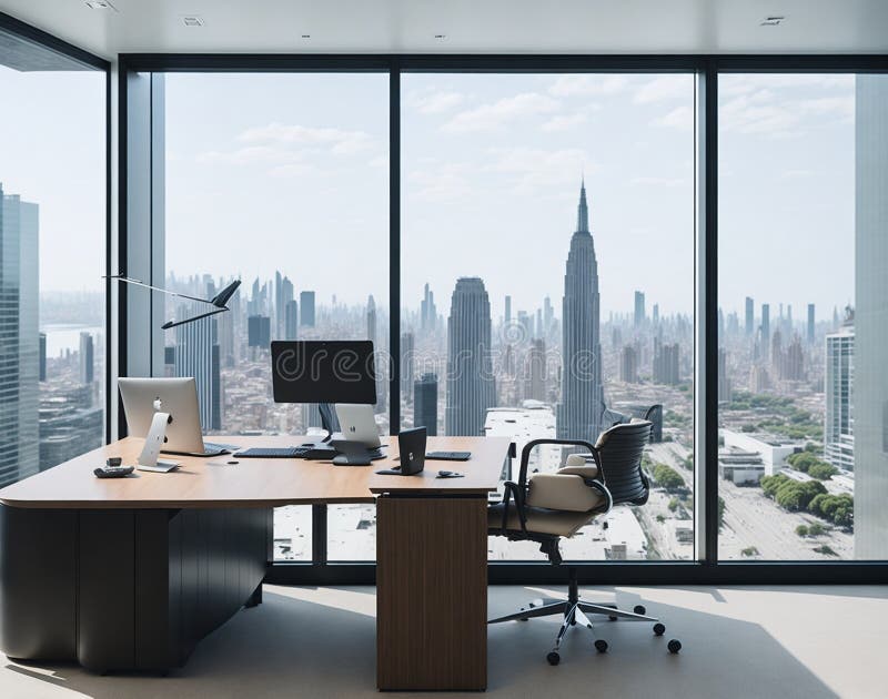 Home Workspace - Creative Work Environment Stock Illustration - Illustration of estate ...