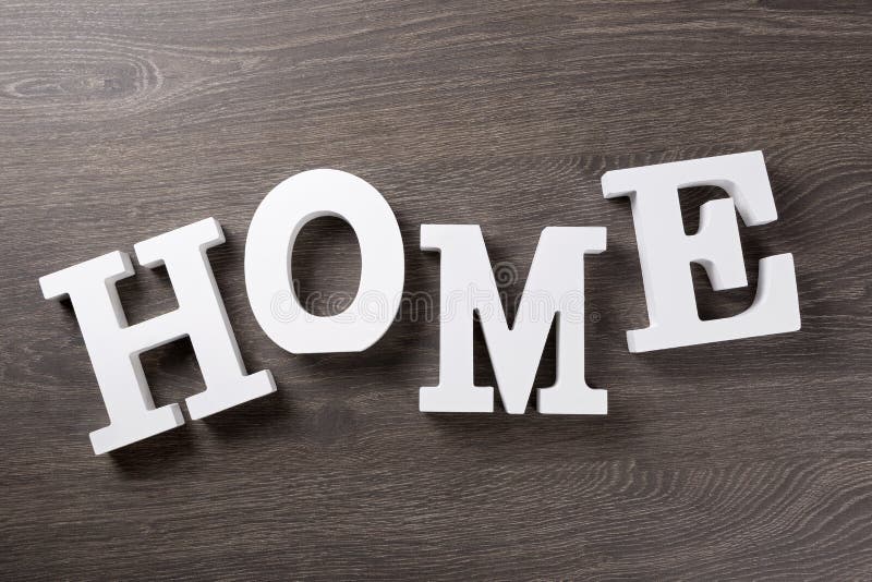 Home Written With Gemstones On A Stone Background Surrounded By Red ...