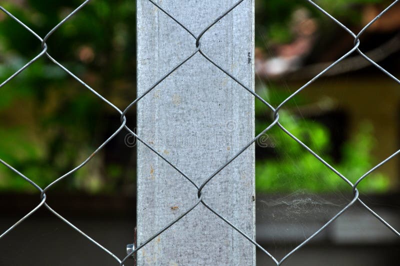 Home Yard Fence Security Wire Stock Photo - Image of mesh, panel: 258837668