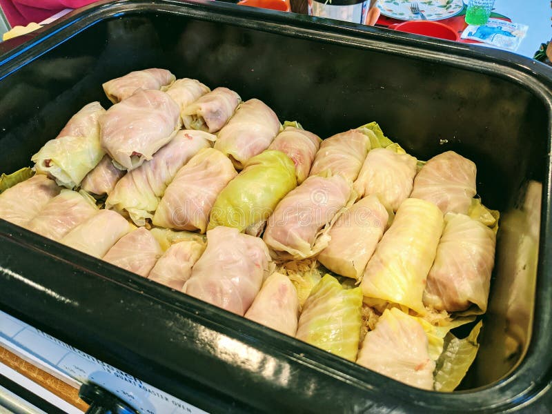 Homeade Halupki, Stuffed Cabbage Stock Image - Image of fruit, seafood ...