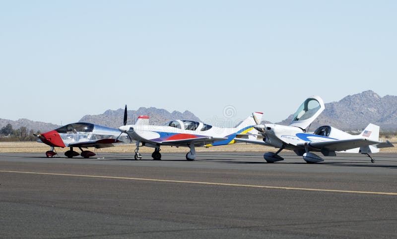 Small Engine Fixed Wing Aircraft Airplane Closeup Stock Image - Image ...