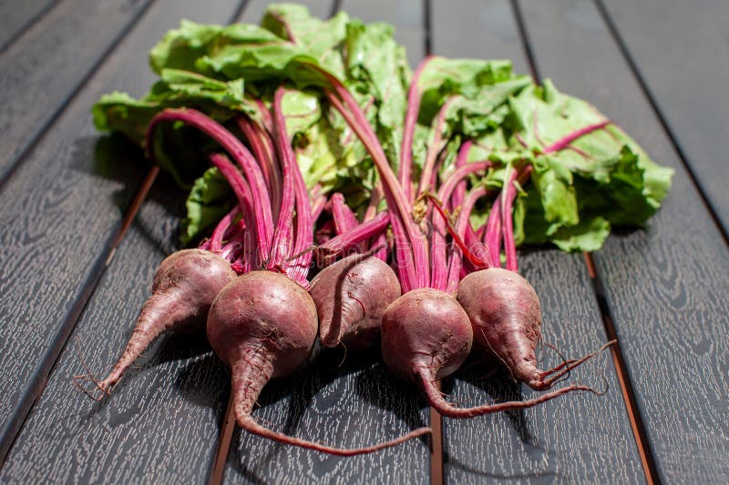 Homegrown Beetroot Displayed on Table Stock Image - Image of ingredient ...