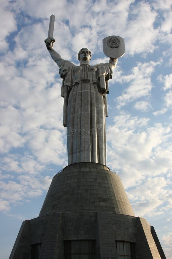 Statue of Mother Homeland stock photo. Image of honor - 59434798