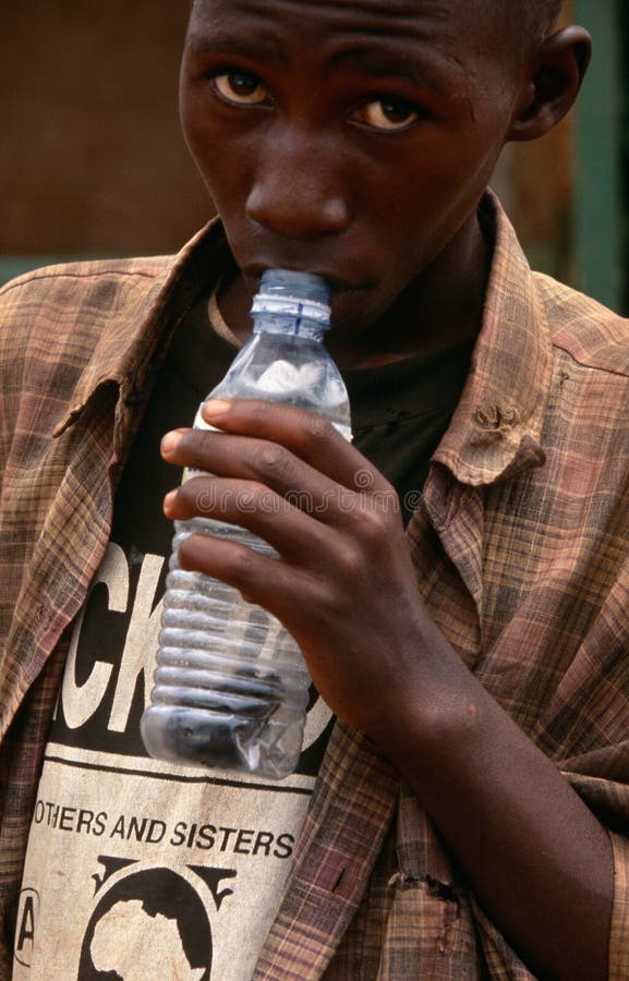 A Young Glue Sniffing Homeless Boy in Kampala, Uganda Editorial Stock ...