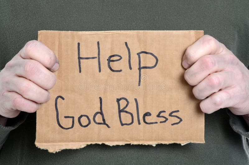 Homeless Cardboard stock photo. Image of helpless, unemployed - 38477328