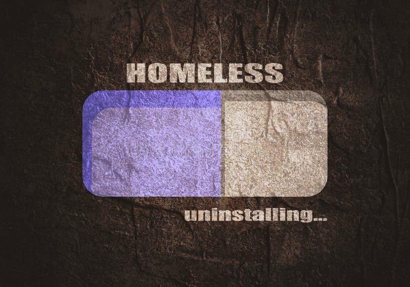 Homeless Concept Illustration Stock Illustration - Illustration of help ...