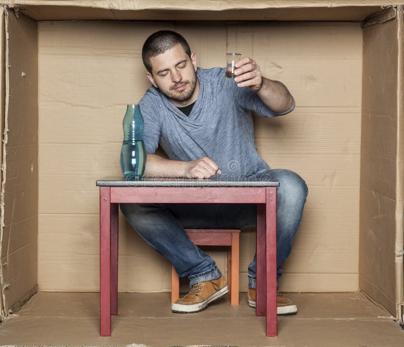 Homeless Drink Alcohol To Feel Better Stock Photo - Image of alcohol ...