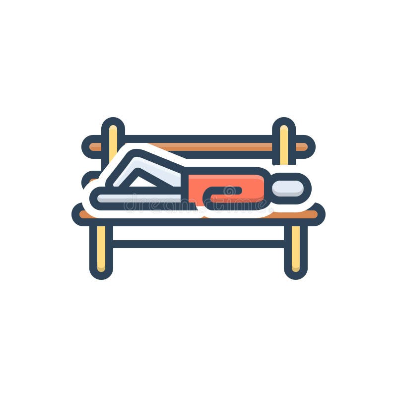 Color Illustration Icon for Homeless, Unsheltered and Itinerant Stock ...