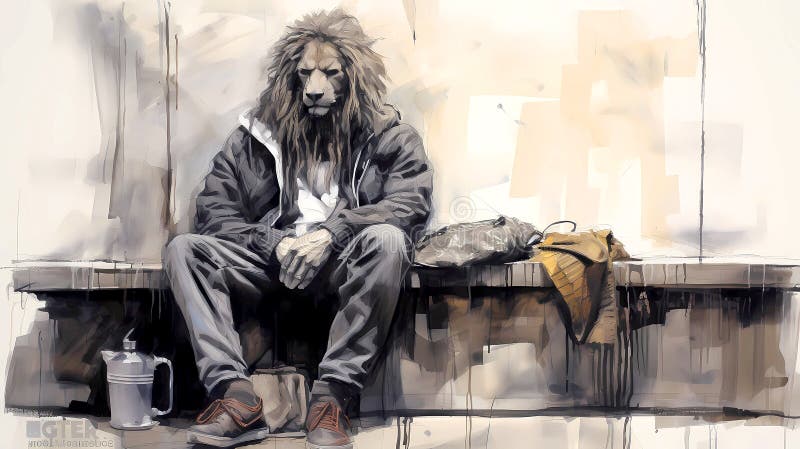 Homeless Lion Stock Illustrations – 25 Homeless Lion Stock ...