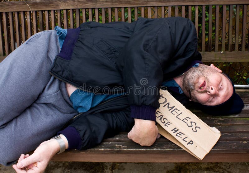 Homeless smiling man stock photo. Image of happy, drugs - 13846812