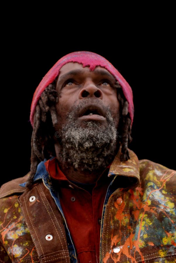 Homeless Man stock photo. Image of beard, dreadlocks, head - 2012026