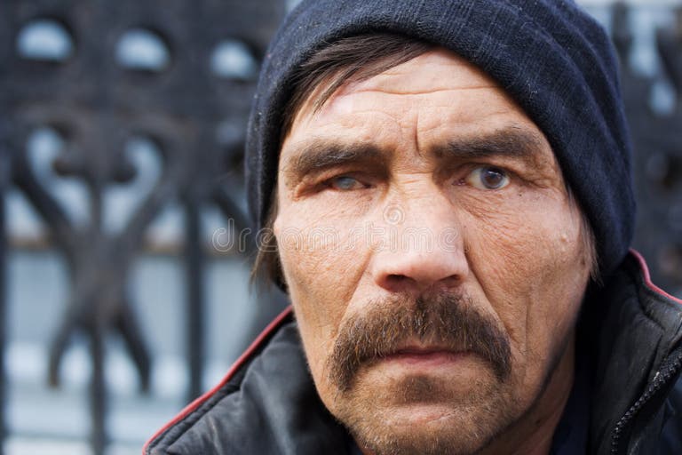 Homeless man stock image. Image of look, illness, human - 9133261